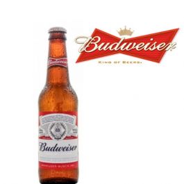 Budweiser Botella 355cc cerveza al mejor precio en Chile. VinosWine.