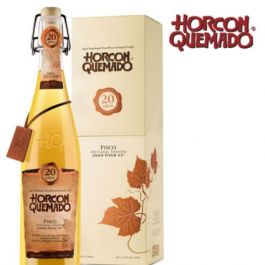 Pisco Horcón Quemado 20 años 43 mejor precio en Chile. VinosWine. Chile